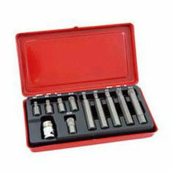 仕様セット入組明細：・5×スプラインビット(30L) M5、M6、M8、M10、M12・5×スプラインビット(75L) M5、M6、M8、M10、M12・1×3/8inch(9.5mm) ビットカプラー・1×メタルケース 200×110×3...