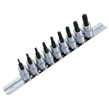 仕様スペシャルビットソケットセット(いじり止め穴付き)3/8inch 9.5mm3/8inch DRIVE 明細：3/8inchDR.9ピーススペシャルビットソケットハンガーセット(いじり止めなし) T10、15、20、25、27、30、4...