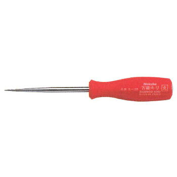 【特徴】・炭素工具鋼を使用、高周波処理しています。・ハンマー等でたたいて使用できます。【用途】・石膏ボード・波板・スレート等の穴あけに最適・トタン・金属板のケガキ作業に・アイスピックとしてサイズ：6×200mm重量：100g