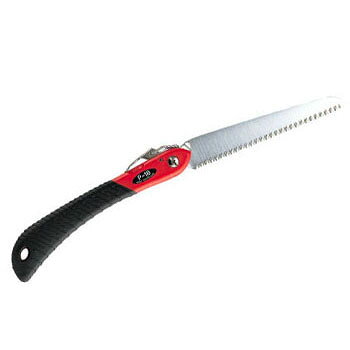 【特長】替刃式折込鋸の定番です。【商品仕様】全長：407mm刃長：180mm質量：162g●高炭素刃物鋼●ハードクローム仕上げ●衝撃焼入●鏡面研磨目立て●アサリわけなし●二重グリップ●替刃式