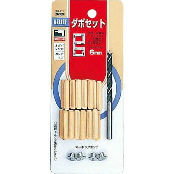仕様パッケージ寸法：180×77×23mmドリル：6mmダボ25本(6×30mm)マーキングボンチ：4コ