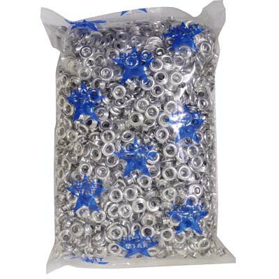 仕様5mm(#300)5000組入り用途ベルト・カーテン・エプロンや袋物の穴の補修、補強からシート・幌・テント・ビニールハウスの穴の補強に！材質アルミ製生産国 日本※商品イメージは51473の物を使用しております。※ご注文を頂いてからメーカ...