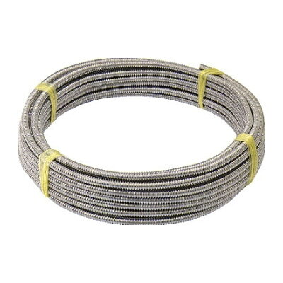 仕様材質：SUS304最高使用圧力：0.75MPa最小曲げ半径：75mm1巻当りの価格パイプ外径：24.5mm呼：251巻の長さ：10m品番のうしろは呼×1巻の長さ(m)※注意：他社のフクロナットとは接続しないでください。漏水により家財に損...