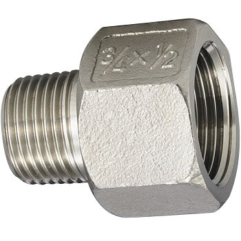 仕様ネジ(Rc×R)：1”×1/2適用規格：JIS B2301、JIS B0203準拠最高使用圧力：300℃以下の蒸気・空気・ガス・油 1.0MPa、120℃以下の静流水 2.0MPa材質SCS13A※商品イメージは5320-0410140...