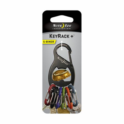 便利な栓抜きとしても使える！特徴便利なボトルオープナー付きのキーホルダー。6個付いている#0プラスチックエスビナーは取り外しもでき、追加も出来ます。仕様サイズ：90.05mm×36.60mm×12.43mm重量：25gカラー：ブラックチタン...