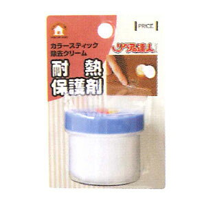 特徴コテの熱から下地を保護。カラースティックの剥離性を高めます。電気補修コテの熱から木部を保護します。余分なカラースティックを取り除くためのクリームです。補充用単品仕様容量：30g個装重量：40g成分：ステアリン酸+鉱物油