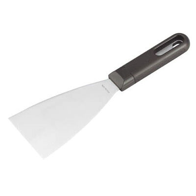 【仕様】●全長：240mm●刃幅：76mm●刃長：127mm●刃厚：1mm●貫通型●硬度HRC50°●質量：91g【特徴】●欠け・割れに強いPP樹脂ハンドルに滑り止めチェッカリング加工をしています。【用途】●食品関連。●パテ塗り・接着剤塗り...