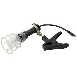 【仕様】●明るさ：2700lm●コード長さ：0.3m●電源：110V●消費電力：200W●標準消費電力料金：4.4円/h●手元スイッチ付●質量：280g【特徴】●熱、衝撃に強いポリカガード付です。●ゴムキャップタイヤケーブルを採用しています...