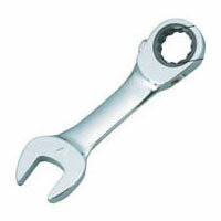 【仕様】●対辺寸法：11×11mm●厚みスパナ：6.1mm●厚みめがね：8.4mm●全長：103mm●表面処理：硬質クロムメッキ●質量：60g【特徴】●正逆は切替ピン式です。●72枚歯のギアを採用しています。●美しい硬質クロムメッキ処理をし...