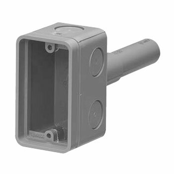 特徴200mm厚の壁に使用するスイッチボックスです。VE管付ですから壁裏に貫通できます。仕様JIS C8435(ボックス)耐衝撃性樹脂(HI)側面ノックアウト：22・22(25・25)×2、22(25)×2※商品画像は代表画像になります。実...