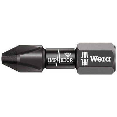 特徴別売のインパクタービットホルダ(057675、057676)と一緒に使用することでさらに、寿命が伸び、コスト削減に貢献します。仕様シャンク径：6.35mmダイヤモンドコーティング刃先：[[(+)]]2全長(mm)：25質量(g)：5.5...