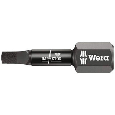 特徴インパクトドライバー用の強靭なビットです。別売のインパクタービットホルダ(057675、057676)と一緒に使用することでさらに、寿命が伸び、コスト削減に貢献します。仕様シャンク径：6.35mmダイヤモンドコーティング刃先：SQ3全長...