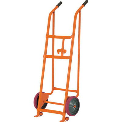 【仕様】●均等荷重：300kg●全長×全幅×全高：600×328×1550mm●台幅：430mm●車輪：250mmプレス車輪●台幅：430mm●質量：17kg【特徴】●本体がパイプ製で軽快な運搬ができるドラム缶運搬車です。【用途】●鋼製20...