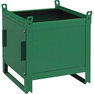 【仕様】●均等荷重：300kg●間口×奥行×高さ：450×450×450mm●タイプ：前扉脱着●積み上げ可●質量：14kg【特徴】●切り粉、半製品の保管、積み上げに最適です。●ハンドリフターでの移動も可能です。【用途】●一般工場、一般倉庫、...