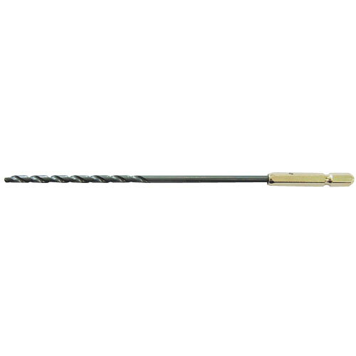 特徴6角軸(6.35mm)仕上げでインパクトドライバーにワンタッチで装着でき、鉄工用ドリルとして手軽にご使用いただけます。X型シンニング加工により食い付き性が良く、先端の切りくずの排出も良いためにドリルの寿命もぐっと伸びます。又センターポン...