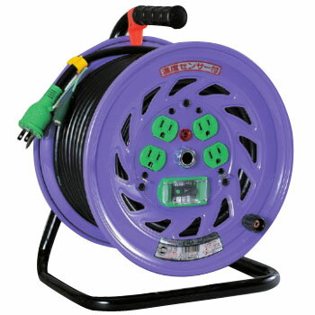 仕様30mタイプアース付・漏電保護専用15mA感度電線仕様(電線種×太さ×芯)：VCT 2.0×3接地2P 15A 125Vコンセント数：4重量：8.1kg※アース付は全てポッキンプラグ付です。※漏電しゃ断器付は温度センサーが付いています。...