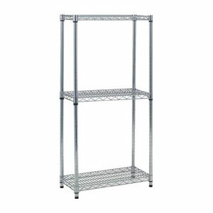 【仕様】●色：シルバー●間口×奥行×高さ：905×457×1228mm●棚段数：3段●有効間口：829mm●組立目安：1人30分●組立式●パイプ径：φ25.4mm●均等積載量：250kg/段●最大積載量：1000kg/台●棚板調整ピッチ：2...