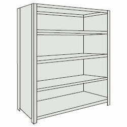 【仕様】●色：ネオグレー●間口×奥行×高さ：1815×315×1504mm●棚段数：5段●有効間口：1725mm●組立目安：2人40分●組立式●均等積載量：100kg/段●最大積載量：1000kg/台●棚板調整ピッチ：50mm●質量：57....