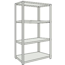【仕様】●色：ネオグレー●間口×奥行×高さ：1815×315×1804mm●棚段数：4段●有効間口：1724mm●組立目安：2人30分●組立式●均等積載量：100kg/段●最大積載量：1000kg/台●棚板調整ピッチ：50mm●質量：34....