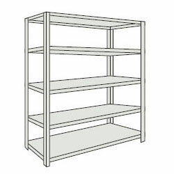 【仕様】●色：ネオグレー●間口×奥行×高さ：1815×615×1204mm●棚段数：5段●有効間口：1724mm●組立目安：2人30分●組立式●均等積載量：100kg/段●最大積載量：1000kg/台●棚板調整ピッチ：50mm●質量：58....