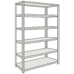 【仕様】●色：ネオグレー●間口×奥行×高さ：890×315×2104mm●棚段数：6段●有効間口：799mm●組立目安：2人40分●組立式●均等積載量：100kg/段●最大積載量：1000kg/台●棚板調整ピッチ：50mm●質量：26.4k...