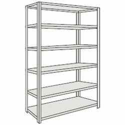 【仕様】●色：ネオグレー●間口×奥行×高さ：1515×315×2104mm●棚段数：6段●有効間口：1424mm●組立目安：2人40分●組立式●均等積載量：100kg/段●最大積載量：1000kg/台●棚板調整ピッチ：50mm●質量：41....