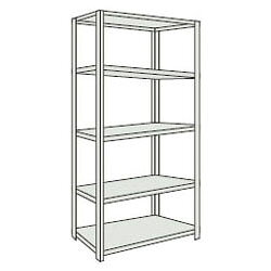 【仕様】●色：ネオグレー●間口×奥行×高さ：890×315×2104mm●棚段数：5段●有効間口：799mm●組立目安：2人30分●組立式●均等積載量：100kg/段●最大積載量：1000kg/台●棚板調整ピッチ：50mm●質量：23.9k...