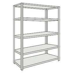 【仕様】●色：ネオグレー●間口×奥行×高さ：1515×315×2104mm●棚段数：5段●有効間口：1424mm●組立目安：2人30分●組立式●均等積載量：100kg/段●最大積載量：1000kg/台●棚板調整ピッチ：50mm●質量：36....