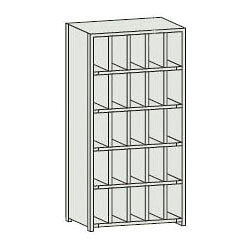 【仕様】●色：ネオグレー●間口×奥行×高さ：889×264×1802mm●タイプ：5列・5段●完成品●均等積載量：100kg/段●最大積載量：1000kg/台●質量：41.2kg【特徴】●小物・部品類の収納に最適です。●薄型で壁面管理に適し...
