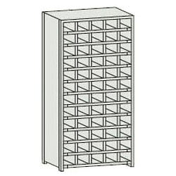 【仕様】●色：ネオグレー●間口×奥行×高さ：889×264×1802mm●タイプ：5列・12段●完成品●均等積載量：100kg/段●最大積載量：1000kg/台●質量：49.9kg【特徴】●小物・部品類の収納に最適です。●薄型で壁面管理に適...