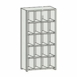 【仕様】●色：ネオグレー●間口×奥行×高さ：889×264×1802mm●タイプ：4列・5段●完成品●均等積載量：100kg/段●最大積載量：1000kg/台●質量：38.7kg【特徴】●小物・部品類の収納に最適です。●薄型で壁面管理に適し...