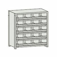 【仕様】●色：ネオグレー●間口×奥行×高さ：889×264×927mm●タイプ：4列・5段●完成品●均等積載量：100kg/段●最大積載量：1000kg/台●質量：27.1kg【特徴】●小物・部品類の収納に最適です。●薄型で壁面管理に適して...