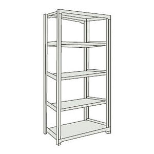 【仕様】●色：ネオグレー●間口×奥行×高さ：905×305×2108mm●棚段数：5段●有効間口：816mm●組立目安：2人30分●組立式●均等積載量：150kg/段●最大積載量：1000kg/台●棚板調整ピッチ：25mm●質量：28.7k...