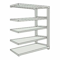 【仕様】●色：ネオグレー●間口×奥行×高さ：860×305×1808mm●棚段数：5段●有効間口：816mm●組立目安：2人30分●組立式●均等積載量：150kg/段●最大積載量：1000kg/台●棚板調整ピッチ：25mm●質量：23.2k...