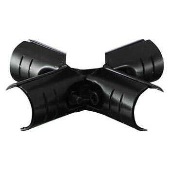【仕様】●タイプ：6方向ジョイント●表面抵抗値：10[[の5乗]]Ω●質量：400g【特徴】●締め付けは六角レンチ5mmをご使用ください（締め付け用ねじ付）。【材質/仕上げ】●スチール●表面処理：黒メッキ仕上げ生産国 中国