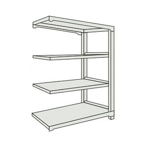 【仕様】●色：ネオグレー●間口×奥行×高さ：900×731×1210mm●棚段数：4段●有効間口：840mm●組立目安：2人30分●組立式●均等積載量：300kg/段●最大積載量：2500kg/台●棚板調整ピッチ：50mm●質量：43.3k...