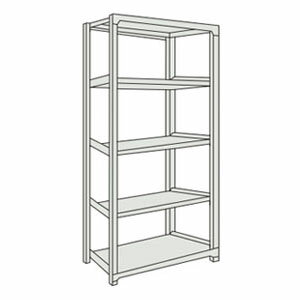 【仕様】●色：ネオグレー●間口×奥行×高さ：1861×581×2110mm●棚段数：5段●有効間口：1740mm●組立目安：2人30分●組立式●均等積載量：500kg/段●最大積載量：2500kg/台●棚板調整ピッチ：50mm●質量：122...