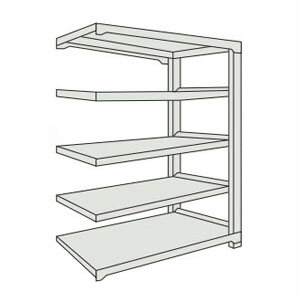 仕様色：ネオグレー間口×奥行×高さ：900×481×1210mm棚段数：5段有効間口：840mm組立目安：2人30分組立式均等積載量：500kg/段最大積載量：2500kg/台棚板調整ピッチ：50mm質量：52.1kg特徴ボルトを1本も使用...