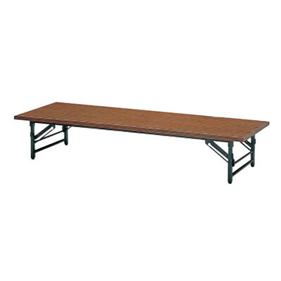 仕様天板色：チーク間口×奥行×高さ：900×600×330mm完成品下棚なし天板：28mm厚メラミン化粧板フラッシュ構造脚：スチール26mm角（焼付塗装）質量：9.0kg特徴イスを使わない場所での会議等に最適です。折りたたみ式ですので、収納...