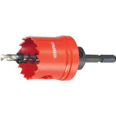仕様刃径：33mm有効長：3.2mmシャンク径：6.35mm刃厚：1.07mm質量：140g特徴コバルトバイメタル刃（SKH59）と不等ピッチ刃により、ビビリのない安定した切削と木材への軽快な穴あけを実現しました。排出用スプリング付です。ロ...