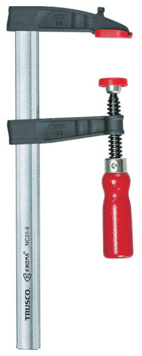 特徴軽量で廉価な木工作業用のワンタッチクランプです。木工業、家具製造業、DIY教材用に最適です。軽くて、締め付け力に優れています。仕様全長(mm)：385最大口開き(mm)：300ふところ(mm)：80最大締付圧力(kg)：1.96フレーム...