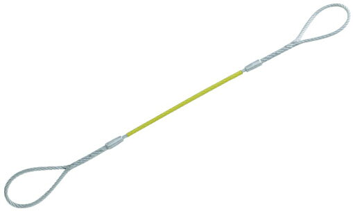 特徴JIS規格適合品のワイヤロープを使用しています。「労働安全衛生規則第475条」及び「クレーン等安全規則第219条」に規定された方法に則り加工している商品です。編み込み加工部の端末を特殊スリーブにて圧着加工しており、加工部分のトゲが全く出...