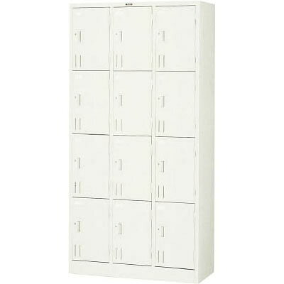 仕様タイプ：12人用間口×奥行×高さ（mm）：900×380×17901マス有効内寸（mm）間口×奥行×高さ：248×338×397付属品：シリンダー錠完成品色：ネオグレー鍵：シリンダー錠式質量：53kg特徴人数・使用目的に合わせて選べるロ...