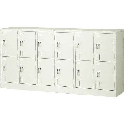 仕様タイプ：12人用間口×奥行×高さ（mm）：1775×415×8801マス有効内寸（mm）間口×奥行×高さ：249×373×360付属品：南京錠掛金具、棚完成品色：ネオグレー鍵：南京錠式（南京錠別売）質量：51kg特徴人数・使用目的に合わ...