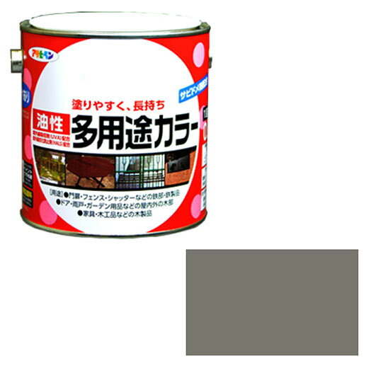 コストパフォーマンスに優れた油性多用途塗料合成樹脂調合ペイント特徴紫外線吸収剤(UVA)、紫外線劣化防止剤(HALS)配合により耐久性に優れた塗料です。サビドメ剤を配合していますので、サビの発生を防ぎます。タレにくいので大変塗りやすく、きれ...