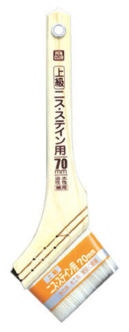 特徴塗料含みに優れ、セミプロ感覚できれいに塗れるハケです。厳選した高品質の原毛に化学繊維を混毛した独自の毛組。化学繊維主体でニス・ステインが軽くムラなく塗れるハケです。手によくなじみ、使いやすい白木のハンドル。プロ感覚の手応えと仕上がりが楽...