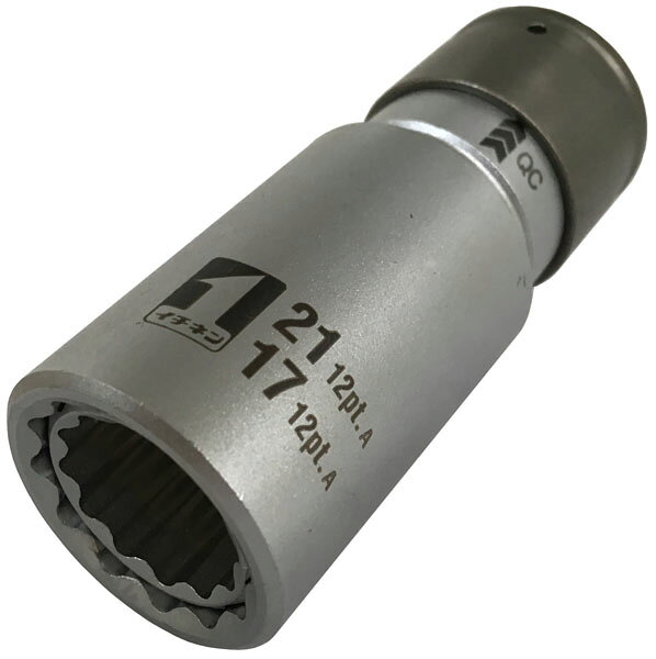 特徴インパクトレンチに速攻取付け！インパクトドライバーの手軽な操作性もそのままに、高トルクの作業がインパクトドライバーレンチで体感できます。Cソケットはピン止め不要で最短3秒で取付可能、従来のソケットはOリングとピンがあるので取付に時間がか...