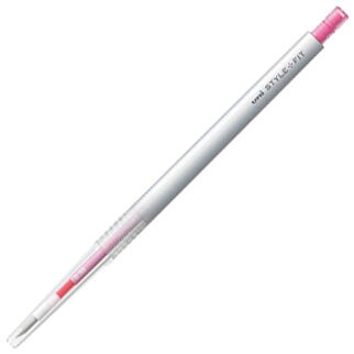 特徴スリムボディなので、ペンケースにたくさん入れてもかさばりません。耐水性・耐光性に優れた顔料インクを使用しています。そのまま使えるゲルインクボールペン ノック式(リフィル入)。仕様インク色：ローズピンクボール径：0.38mmサイズ：軸径φ...