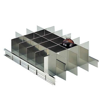【仕様】●マス目寸法(mm)：82×87●適合引出し：SY-2・3●収納サイズ：500mlびん用(24本収納)●質量：2.9kg/セット【用途】●SY-2・SY-3・SYW-2・SYW-3用ステンレス製仕切板セット。【材質/仕上げ】●ステン...