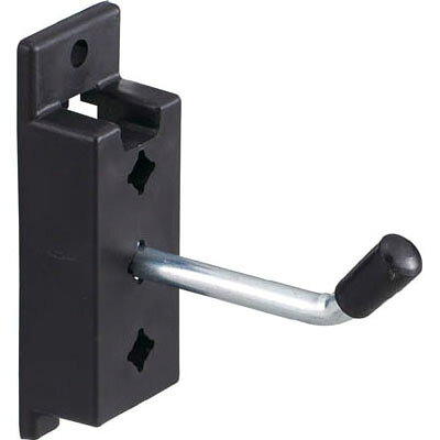 仕様許容荷重(kg)：2外形寸法(mm)間口×奥行×高さ：24.0×72.5×67フック径(mm)：5パネル取付ピッチ(mm)：25質量：20g特徴従来のバーよりも長さが短く、邪魔になりません。先端部分に樹脂キャップが付いています。用途工具...
